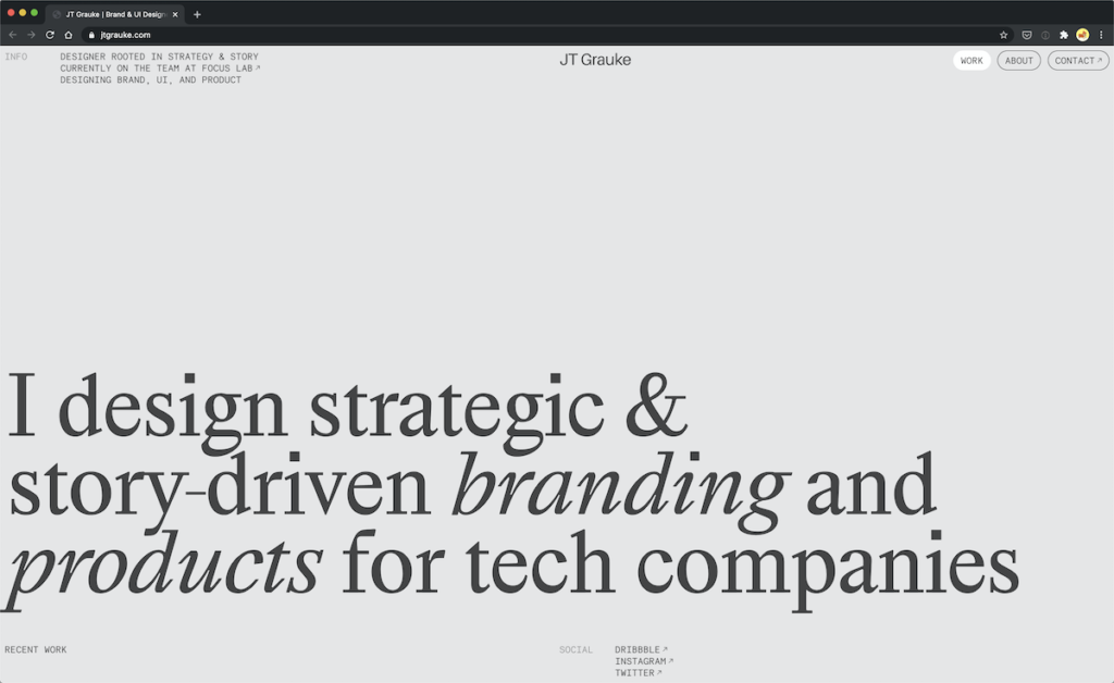 17 Beautiful Left Aligned Website Designs for 2020