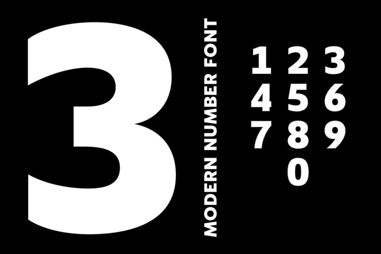 40+ Best Number Fonts for Logos, Tattoos, Infographics, & More (2025)