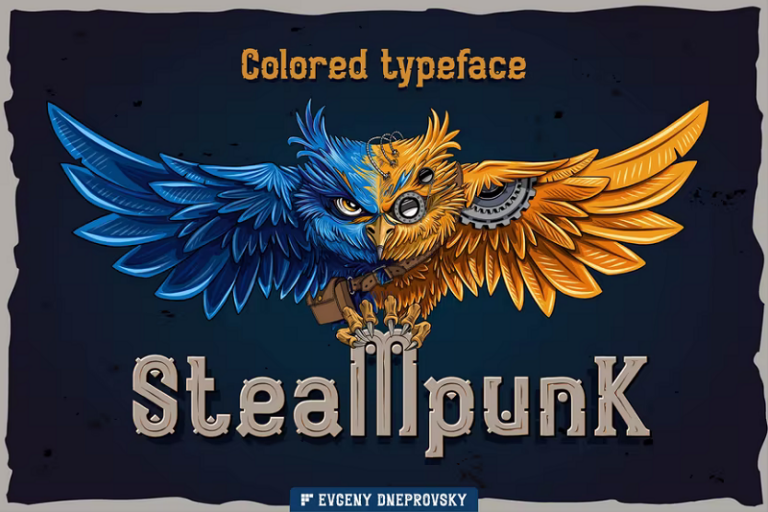 27 Best Steampunk Fonts For Retrofuturistic Designs (2024)