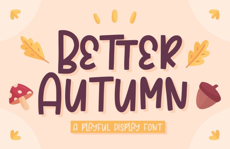 26 Best Autumn Fonts for Fall-themed Designs for 2025